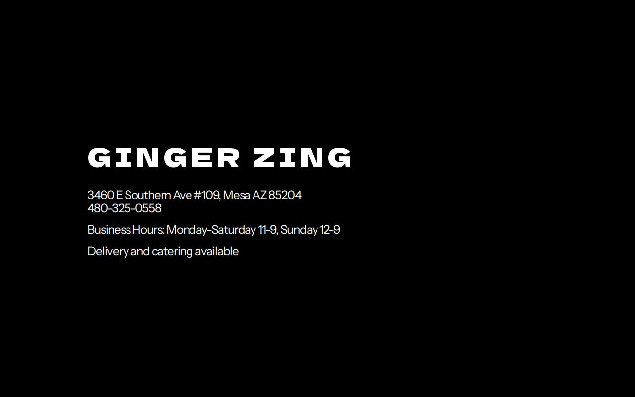 Ginger Zing